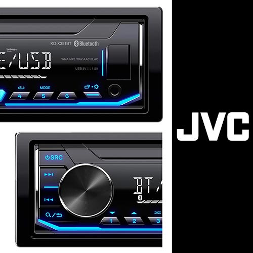 پخش جی وی سی مدل JVC X351BT – فروشگاه کینگ استیکر